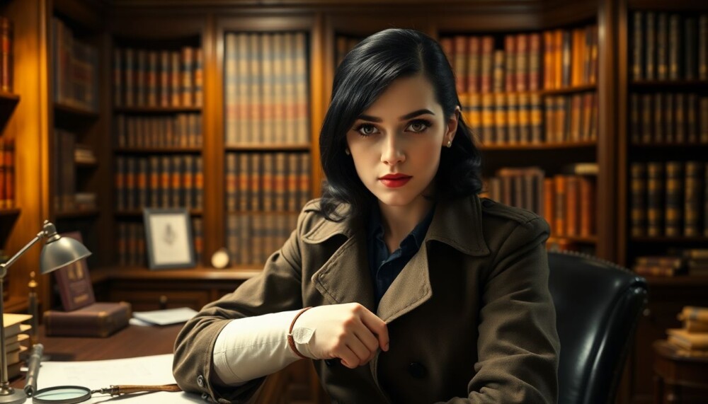 Giuseppa dans The Detective Club : Pourquoi son bras est-il dans le ...